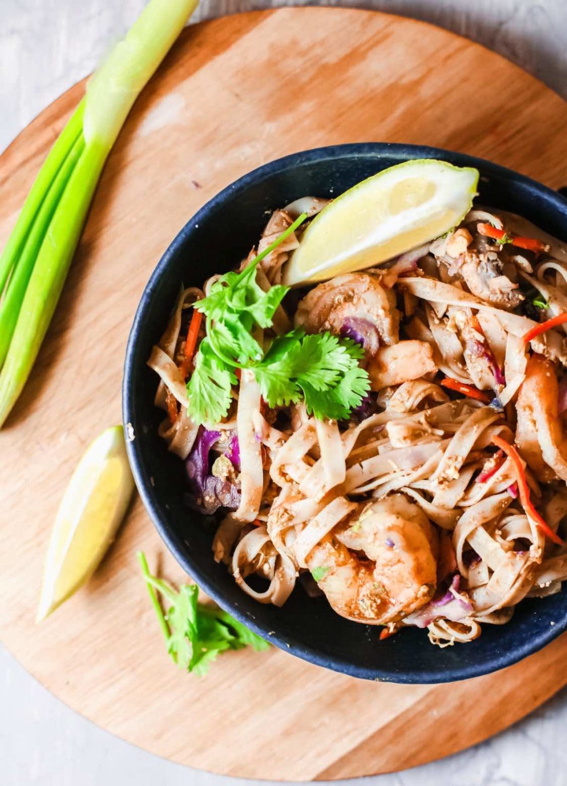 Shrimp Pad Thai with Stir Fry Sauce - Food Plus Words