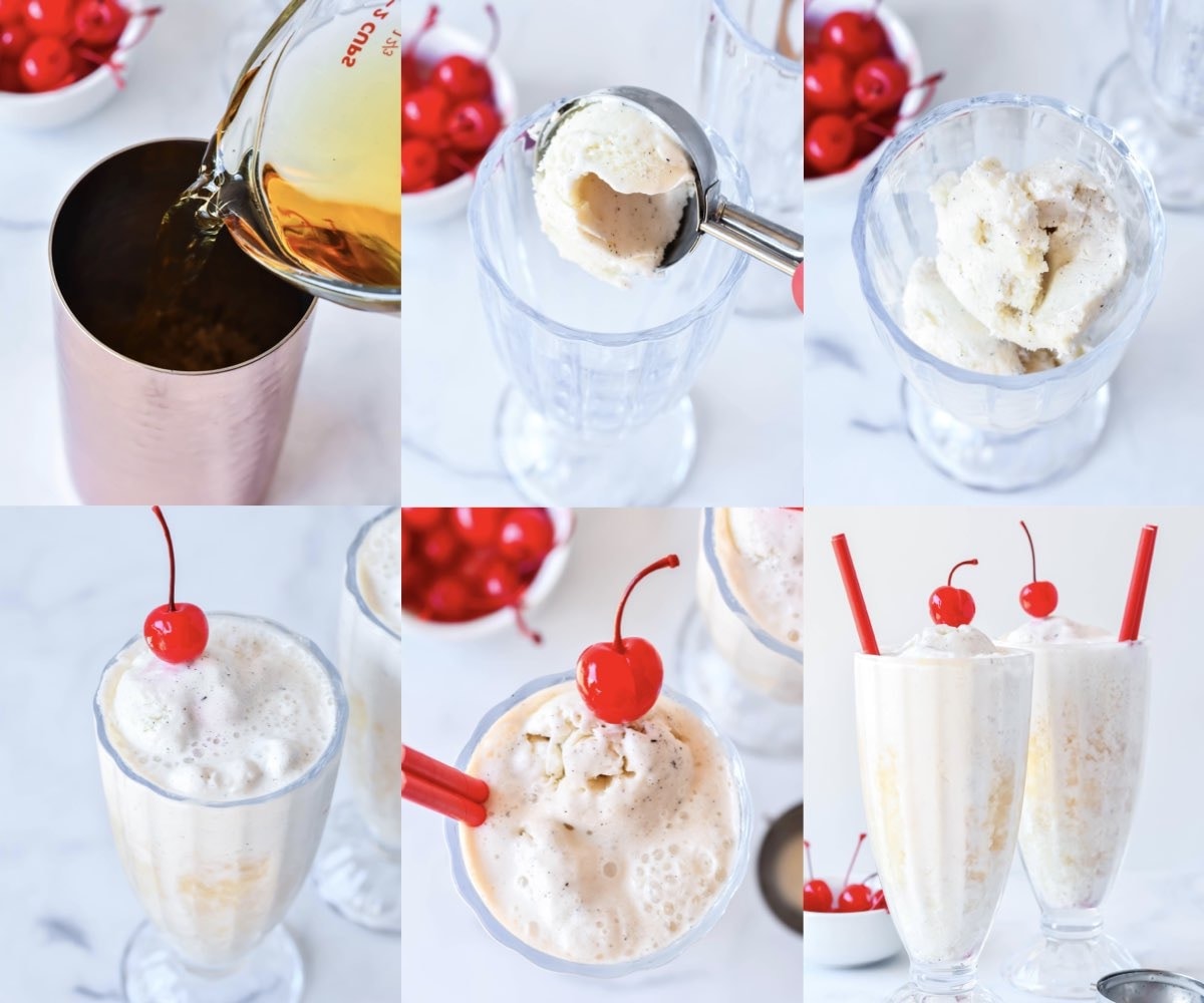 Spiked Apple Cider Floats