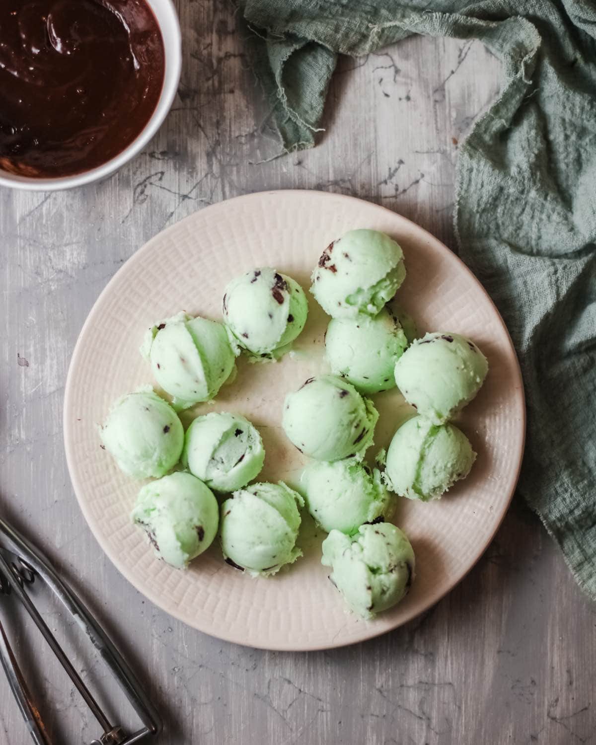 Simple Homemade Mint Chip Ice Cream Bon Bons | Food Plus Words