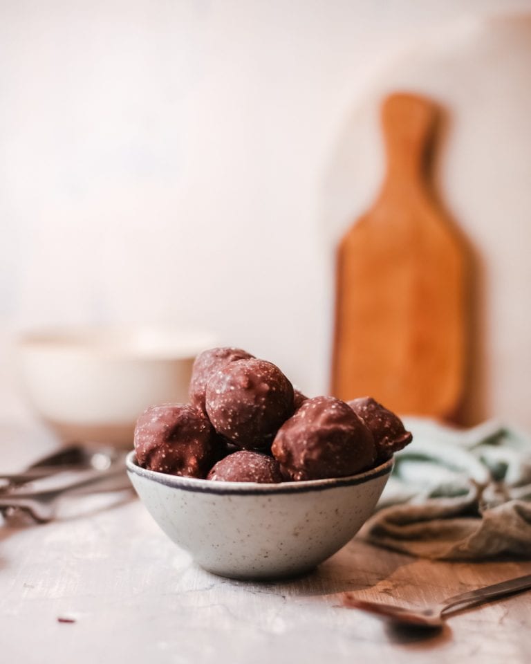 Simple Homemade Mint Chip Ice Cream Bon Bons | Food Plus Words
