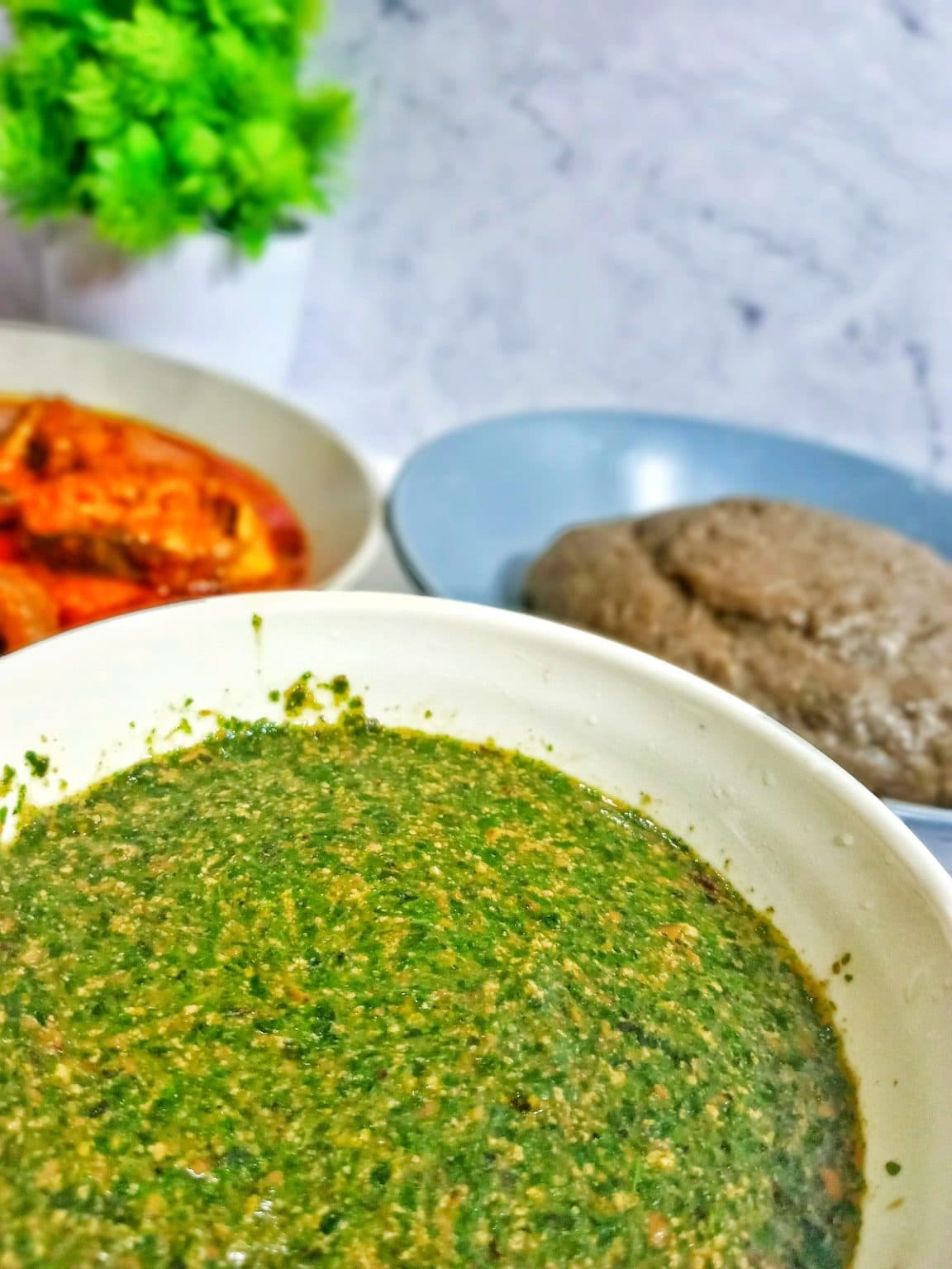 [VIDEO] Easy Nigerian Ewedu Soup: Jute Leaves Soup + Amala