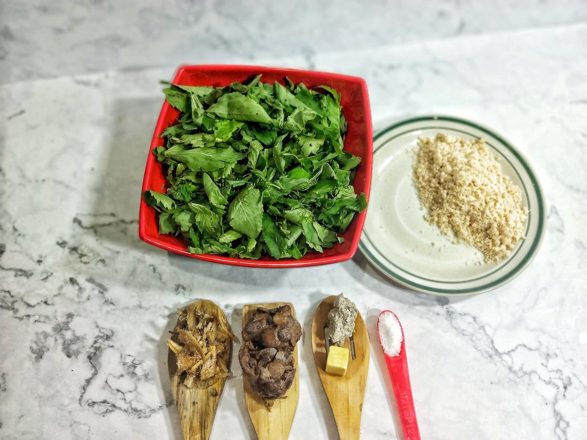 [VIDEO] Easy Nigerian Ewedu Soup: Jute Leaves Soup + Amala