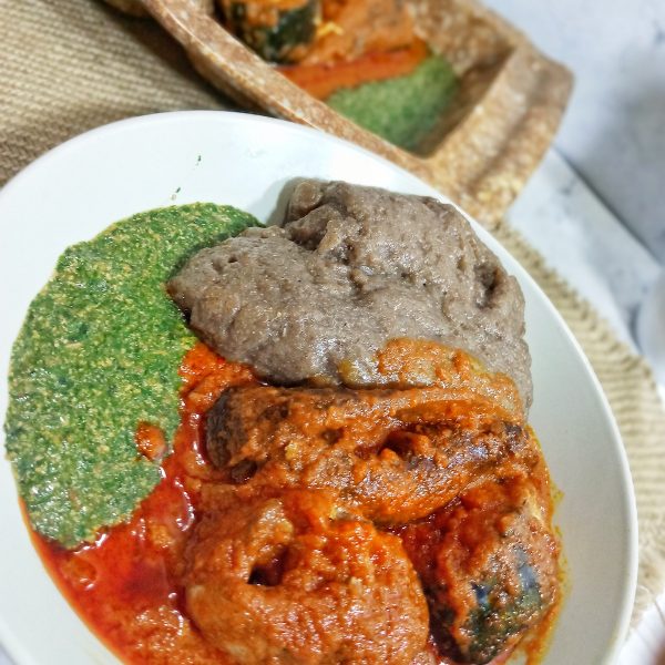 [VIDEO] Easy Nigerian Ewedu Soup: Jute Leaves Soup + Amala