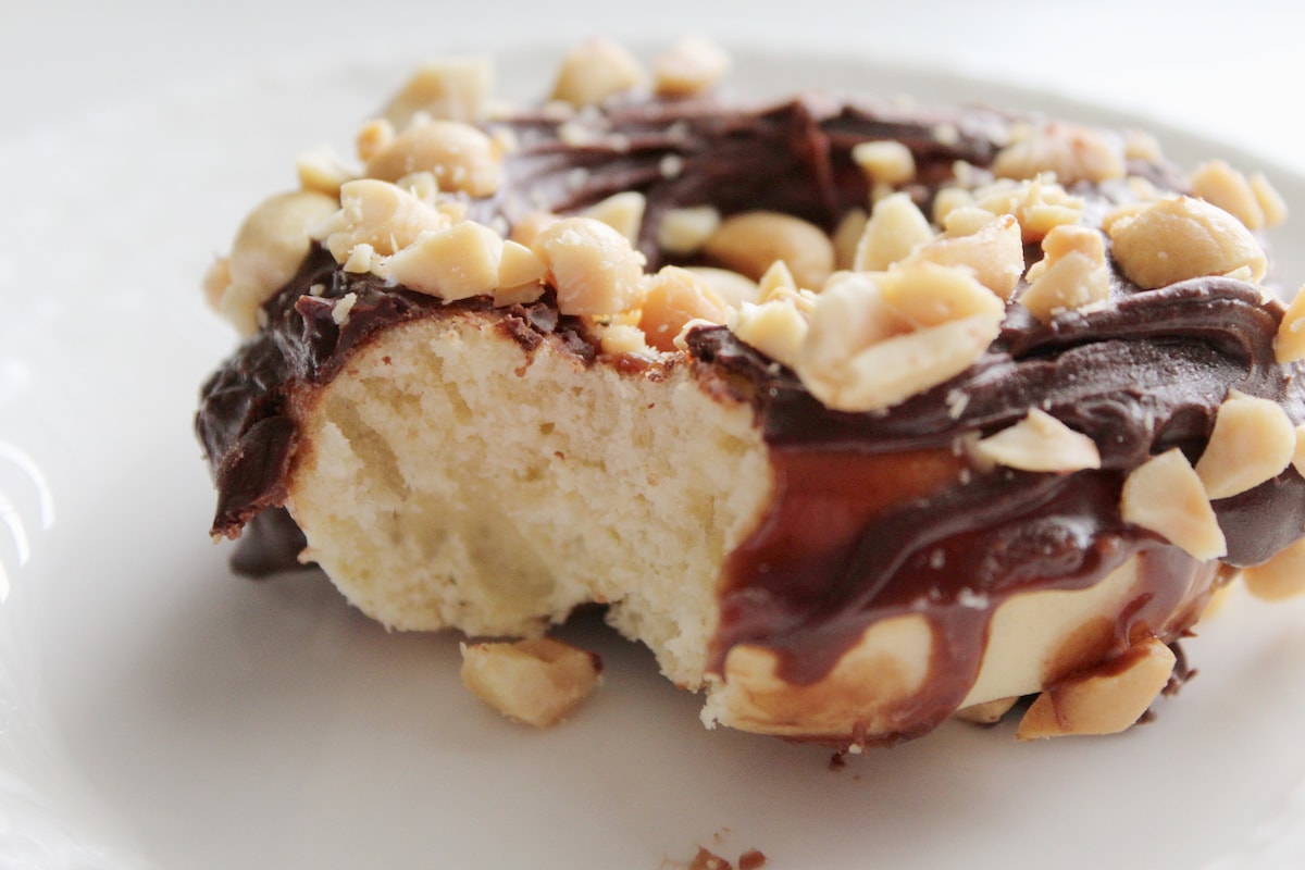 Krispy Kreme Snickers Donut