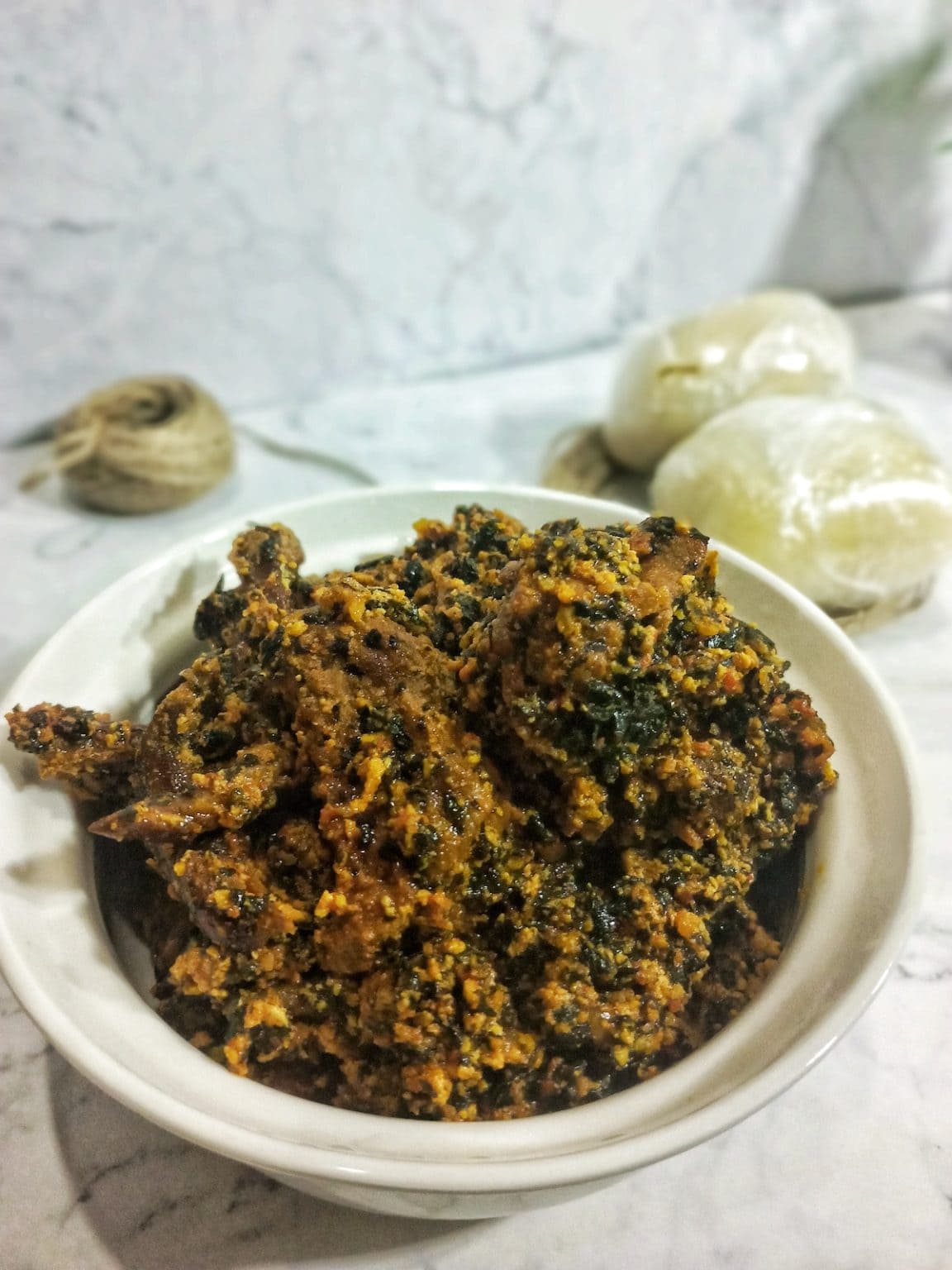 Nigerian Bitter Leaf Soup (Ofe Onugbu)