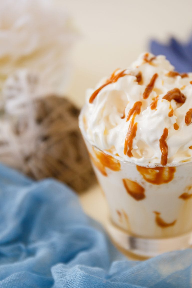 Homemade Salted Caramel Milkshake Recipe (4 Ingredients)