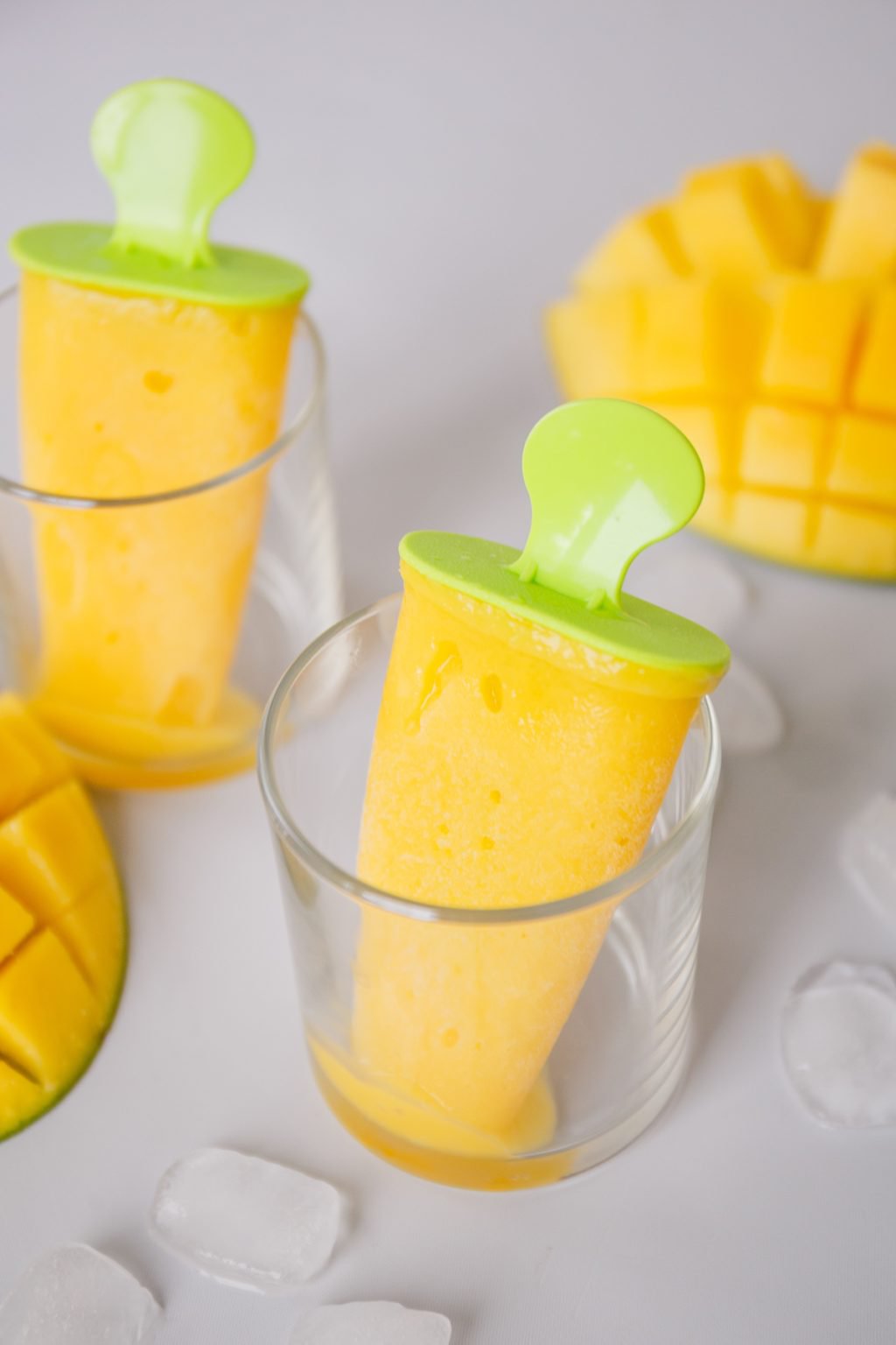 Easy Creamy Mango Popsicles