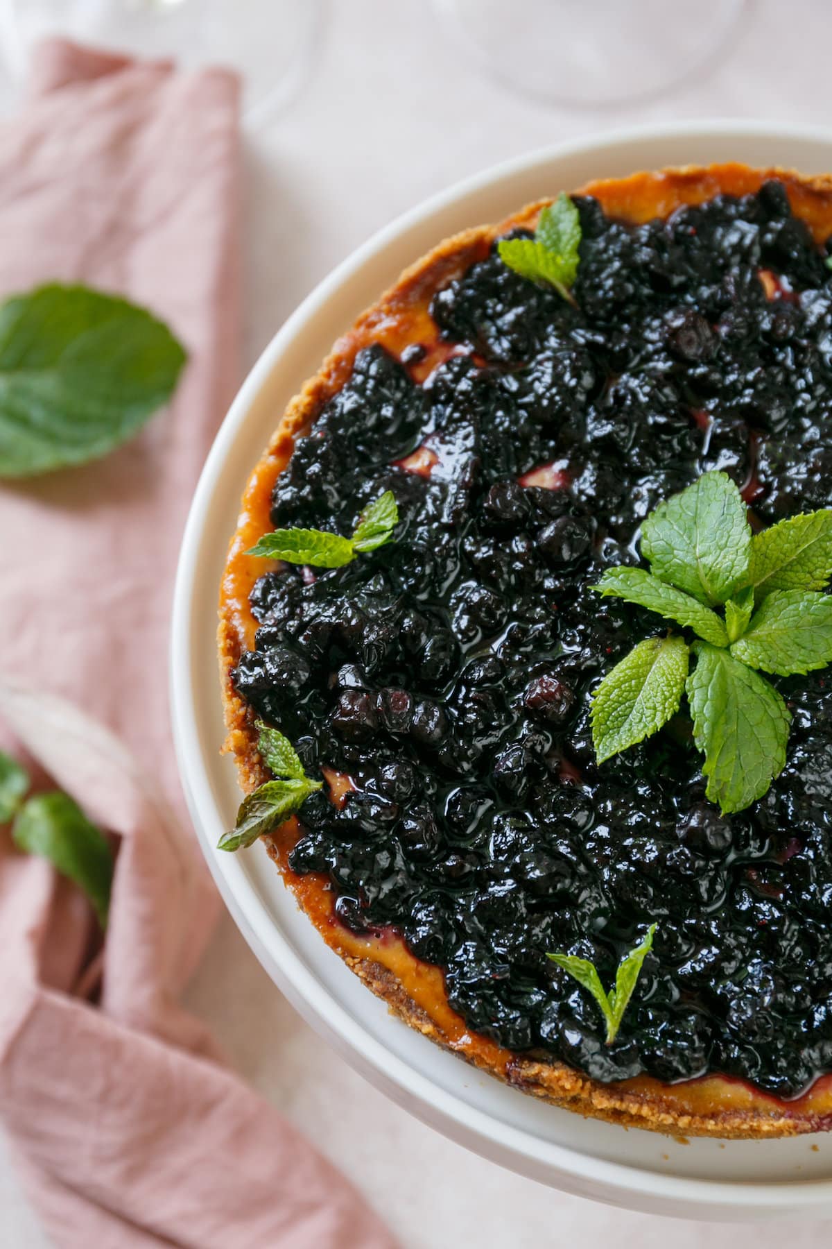 Lemon Blueberry Cheesecake Recipe - Food Plus Words