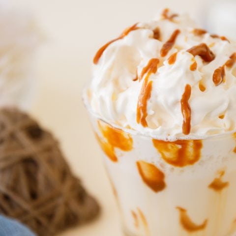 Homemade Salted Caramel Milkshake Recipe (4 Ingredients)