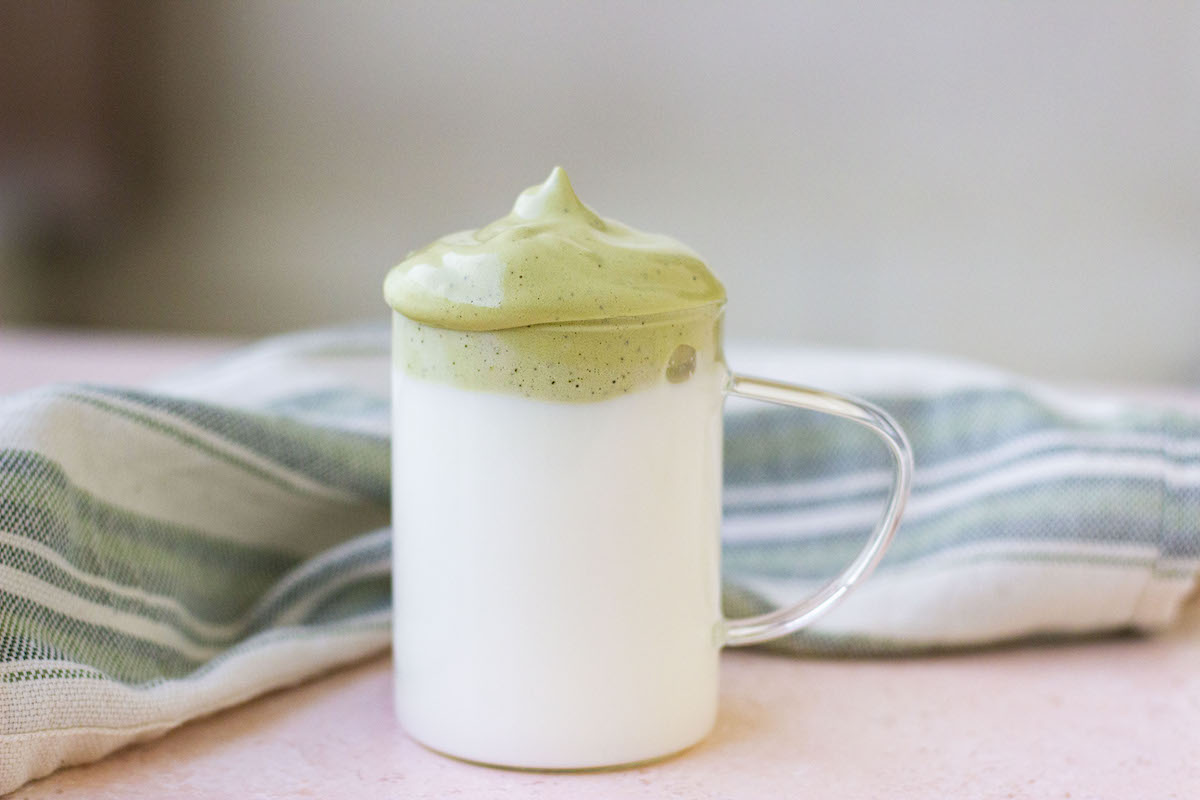4-Ingredient Dalgona Matcha Latte Recipe
