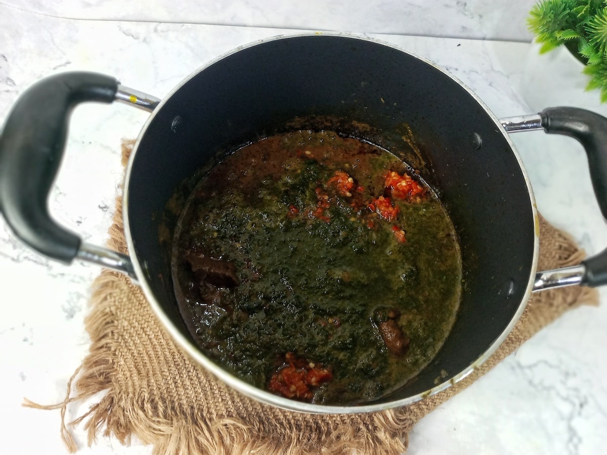 Black Soup (Nigerian Efirin Soup)