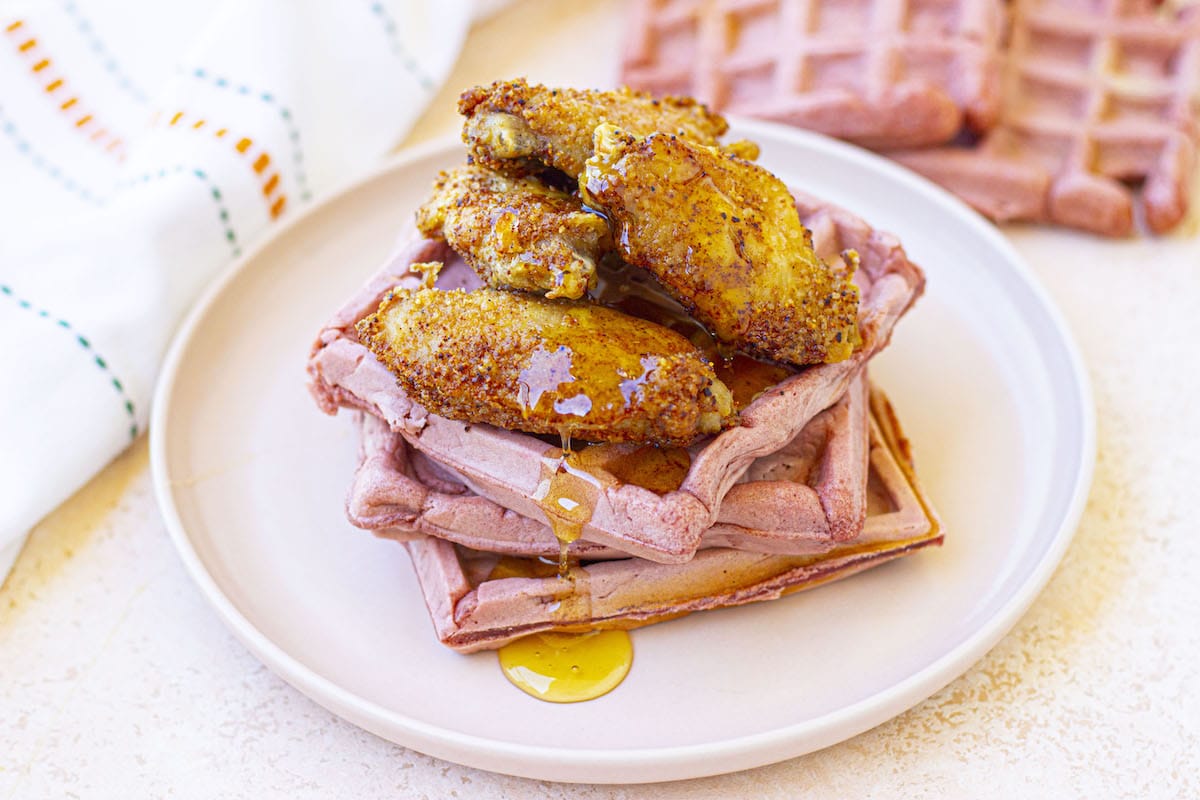 Red Velvet Waffles and Chicken Recipe