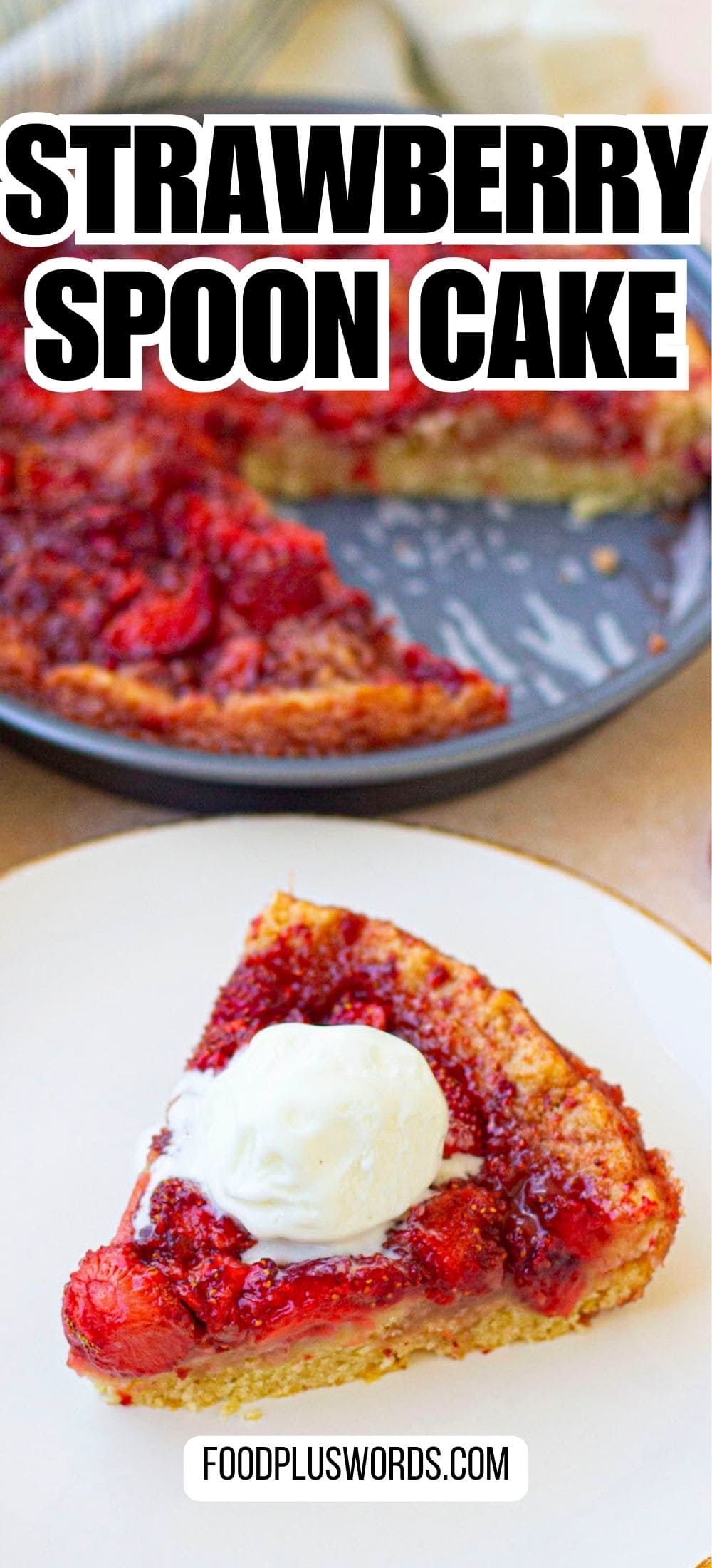 Strawberry Spoon Cake Recipe