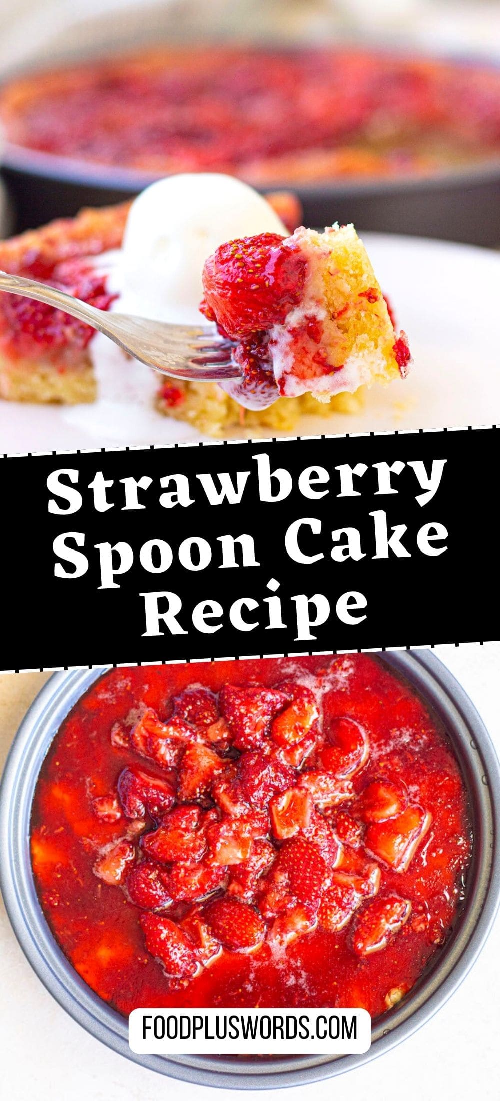 Strawberry Spoon Cake Recipe