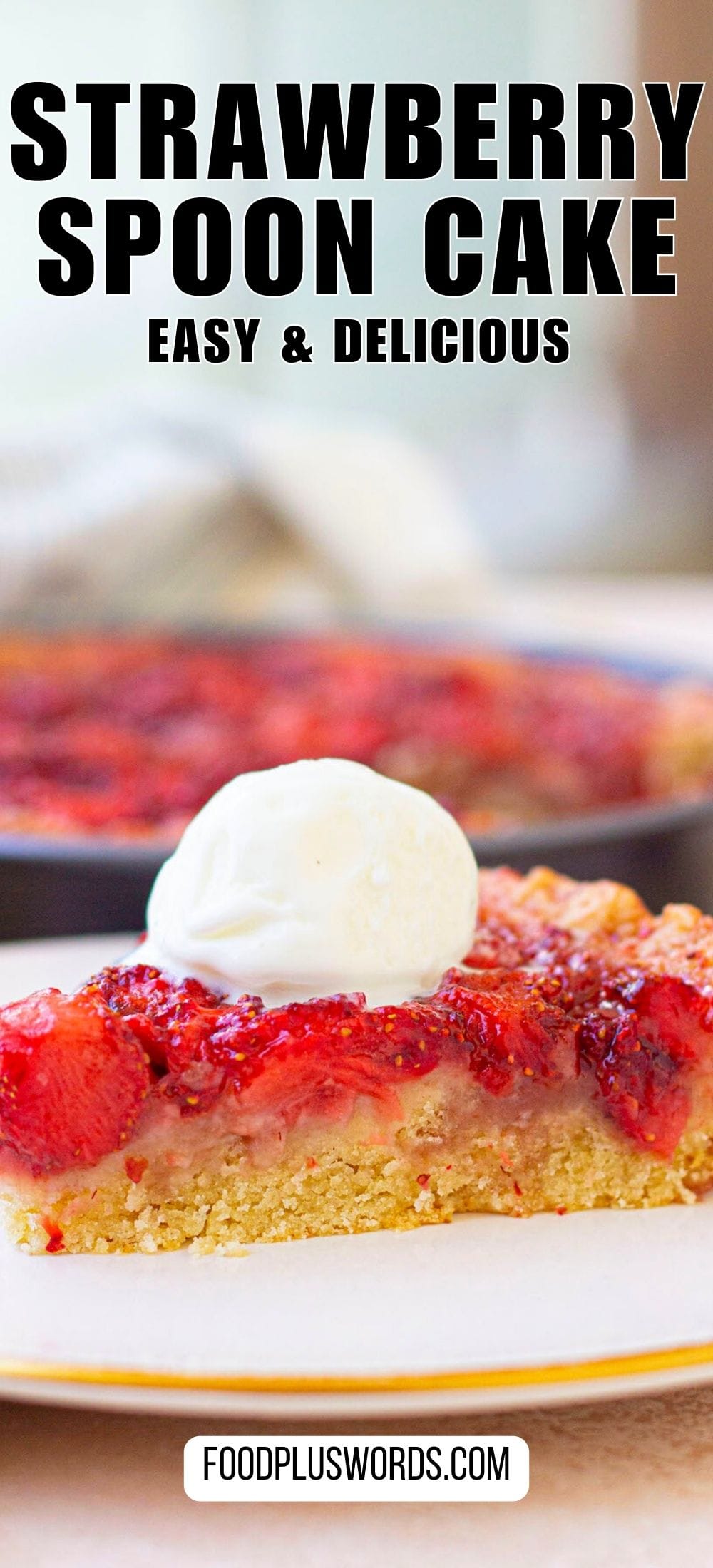 Strawberry Spoon Cake Recipe