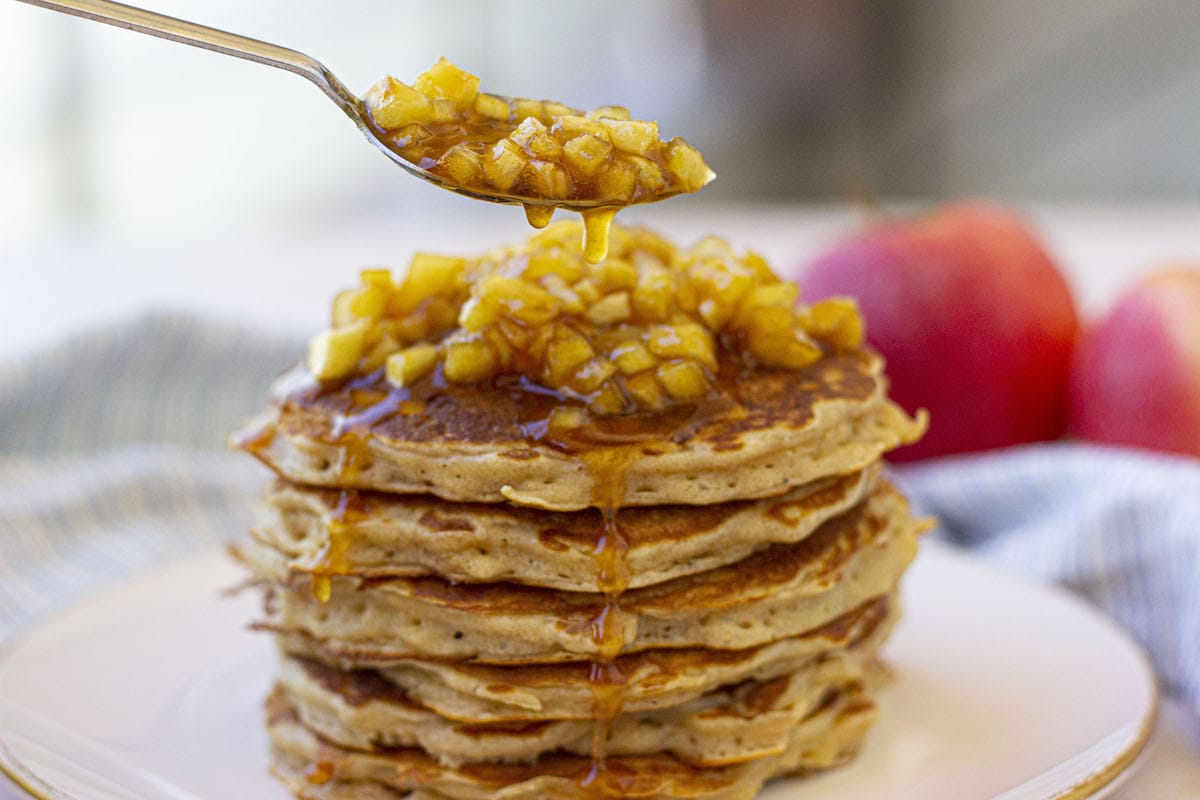 Caramel Apple Pancakes