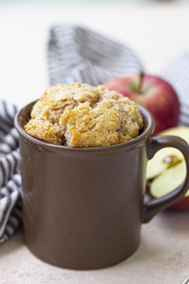 Easy Spiced Apple Mug Cake