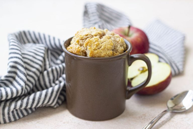 Easy Spiced Apple Mug Cake
