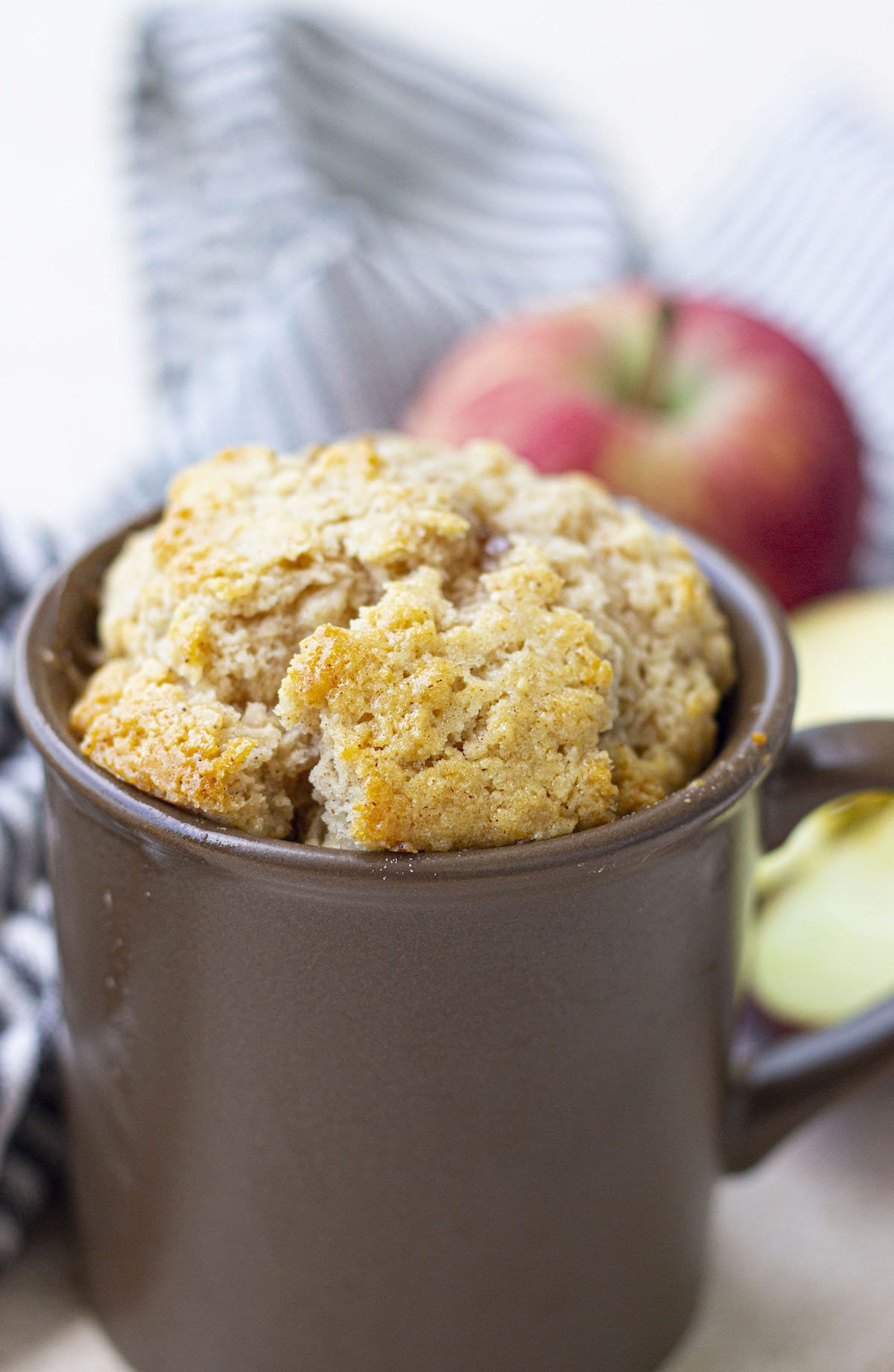 Easy Spiced Apple Mug Cake