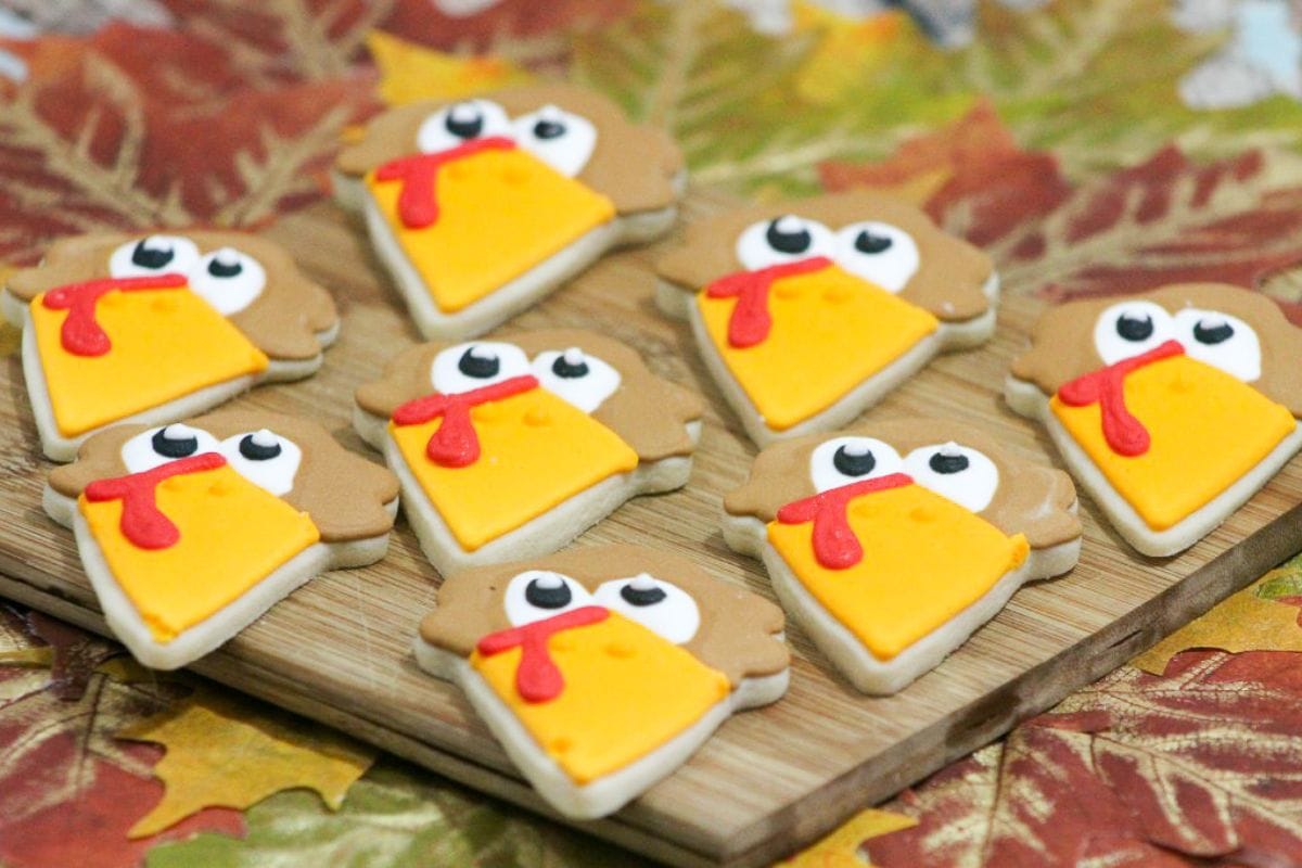 15 Cute Turkey Cookies Kids And Adults Will Enjoy - Food Plus Words