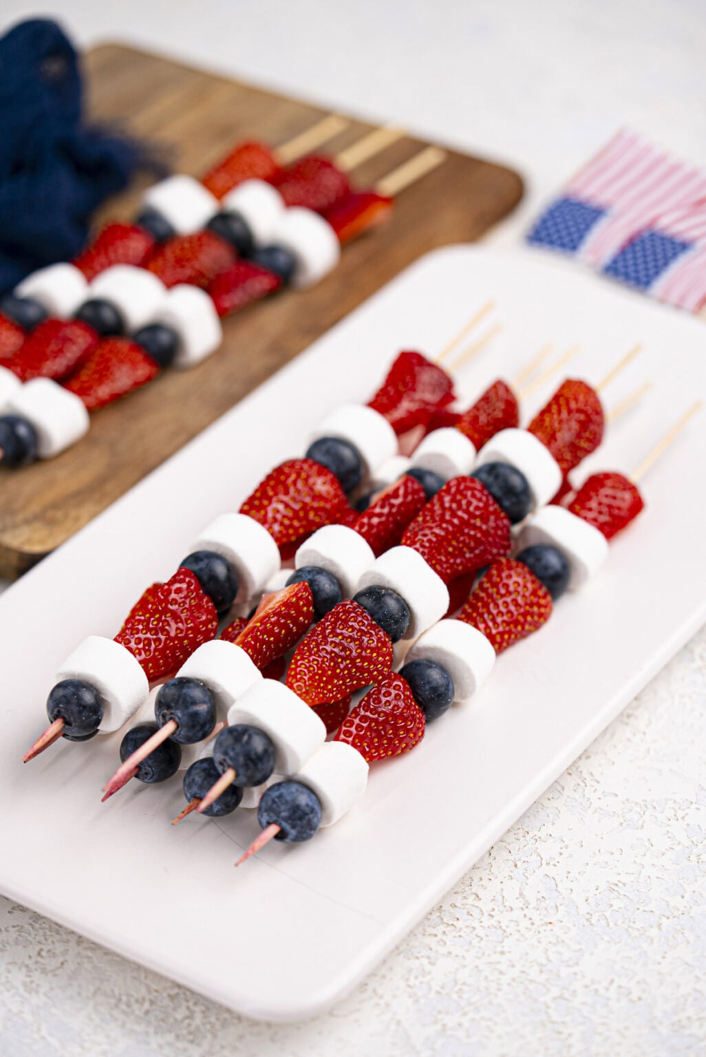 4th of July Fruit Kabobs