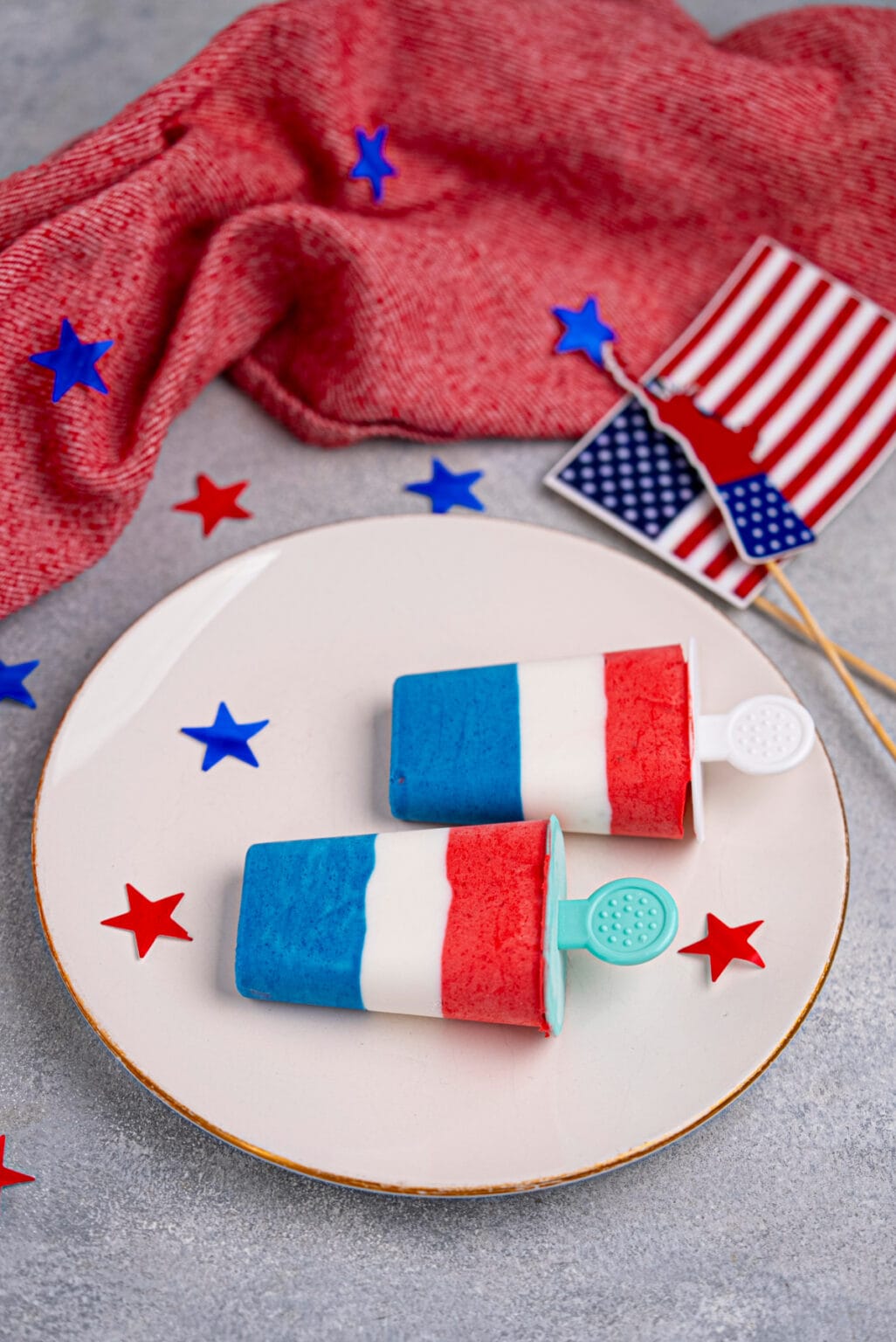 Red White and Blue Popsicles